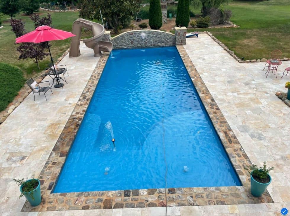 Great Lakes Beach Entry Pool | J&C Fiberglass Pools